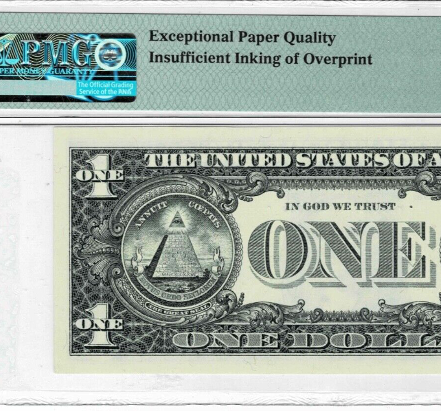 1988A $1 Federal Reserve 'WEB'Note ERROR-fr.1917-A (Insufficient INK ...