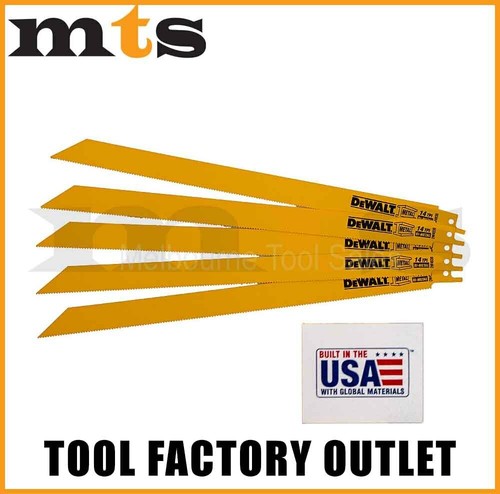 Genuine Dewalt Dw4838 12" 14 Tpi Straight Back Bi-Metal Reciprocating ...