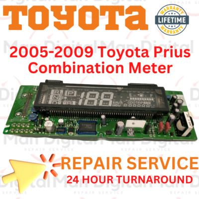 2004-09 Toyota Prius Parts Cluster Display Combination Meter Repair ...