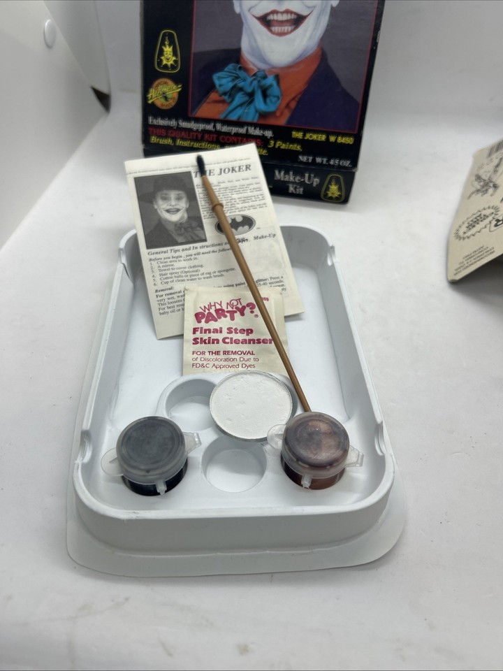 Vintage Batman LOT Ball Point Pen NOS Robin Eraser, Joker Make-up Kit ...