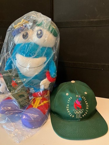 Olympic mascot "Izzy" Atlanta 1996 MIP and cap | eBay