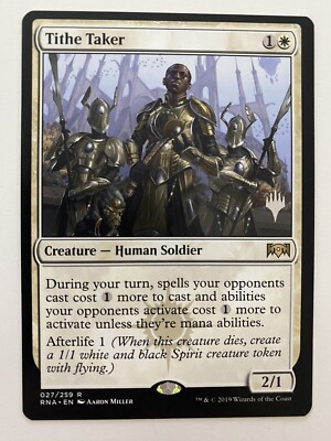 Tithe Taker *PROMO* MTG RNA MT/NM PW Stamp Combined Shipping ...