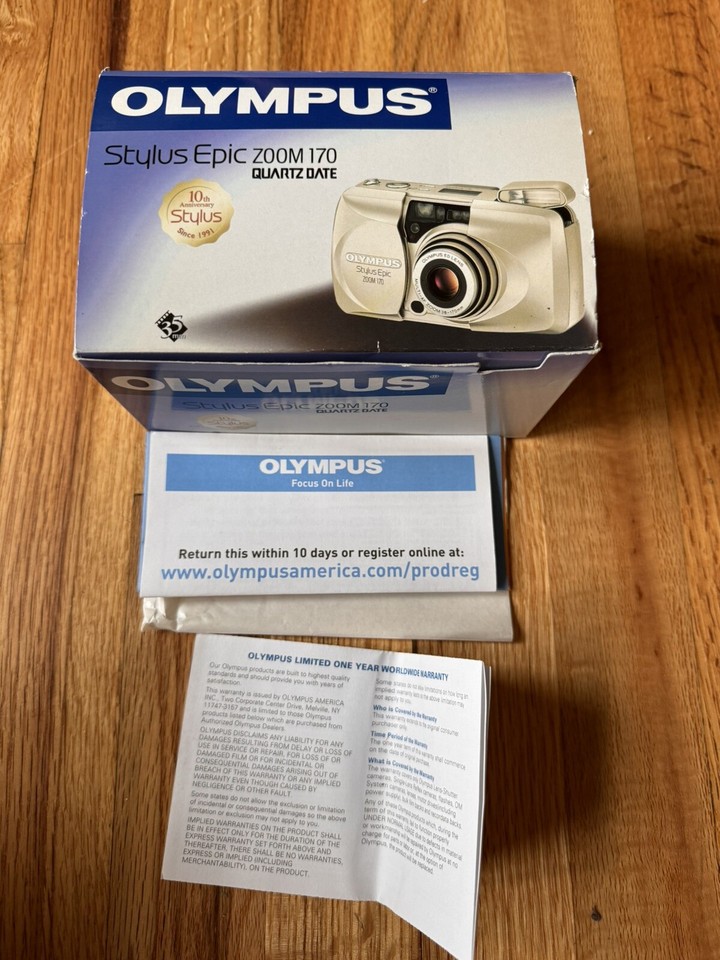 Olympus Stylus Epic Zoom 170 35mm Film Camera W Quartz Date New Opened ...