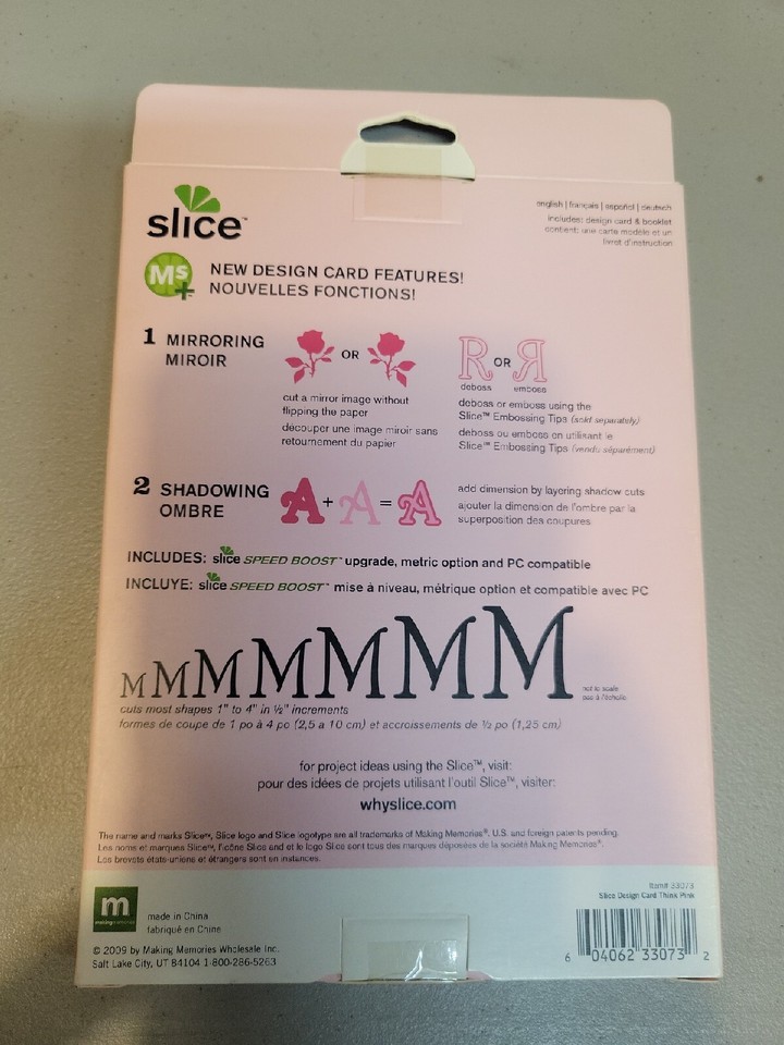 Making Memories Slice Design Card Scrapbooking Craft "Think Pink" -Free ...