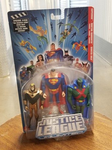 JLU Action Figures SUPERMAN Booster GOLD Martian Manhunter DC COMICS ...