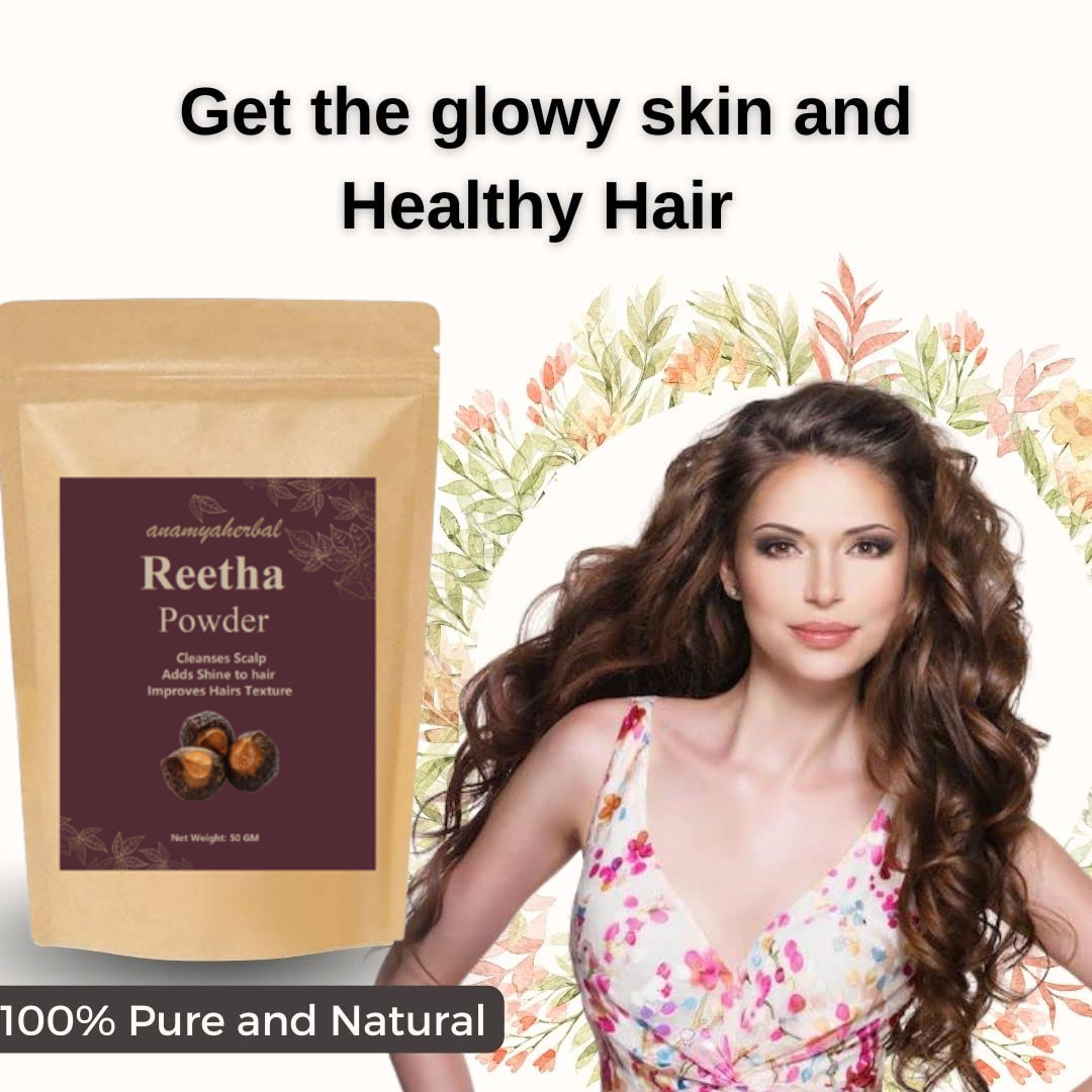 Reetha Powder Organic Aritha Soapnut, 100% Natural Hair Wash Shampoo ...