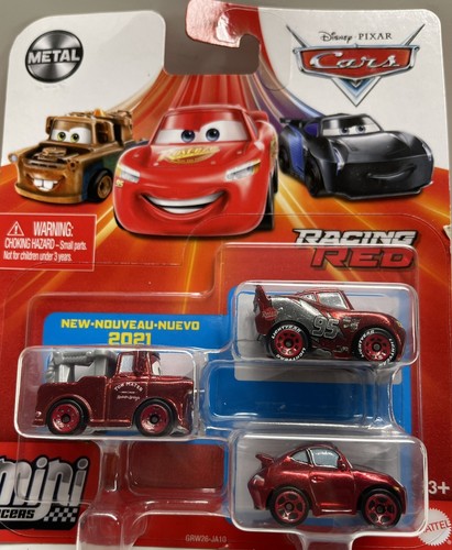 Disney Pixar Cars Mini Racers RACING RED “ Mater,McQueen And Sally. | eBay