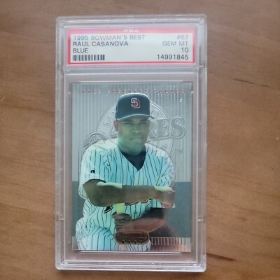 1995 Bowman's Best #B67 Raul Casanova RC ROOKIE PSA 10 GEM MT POP 1/1 ...