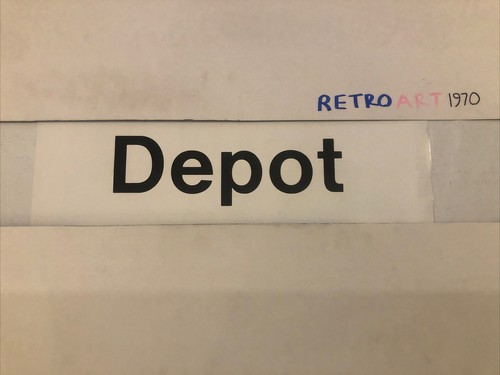Depot - British Rail 34 Train Destination Blind 20" Bus - Station | eBay UK