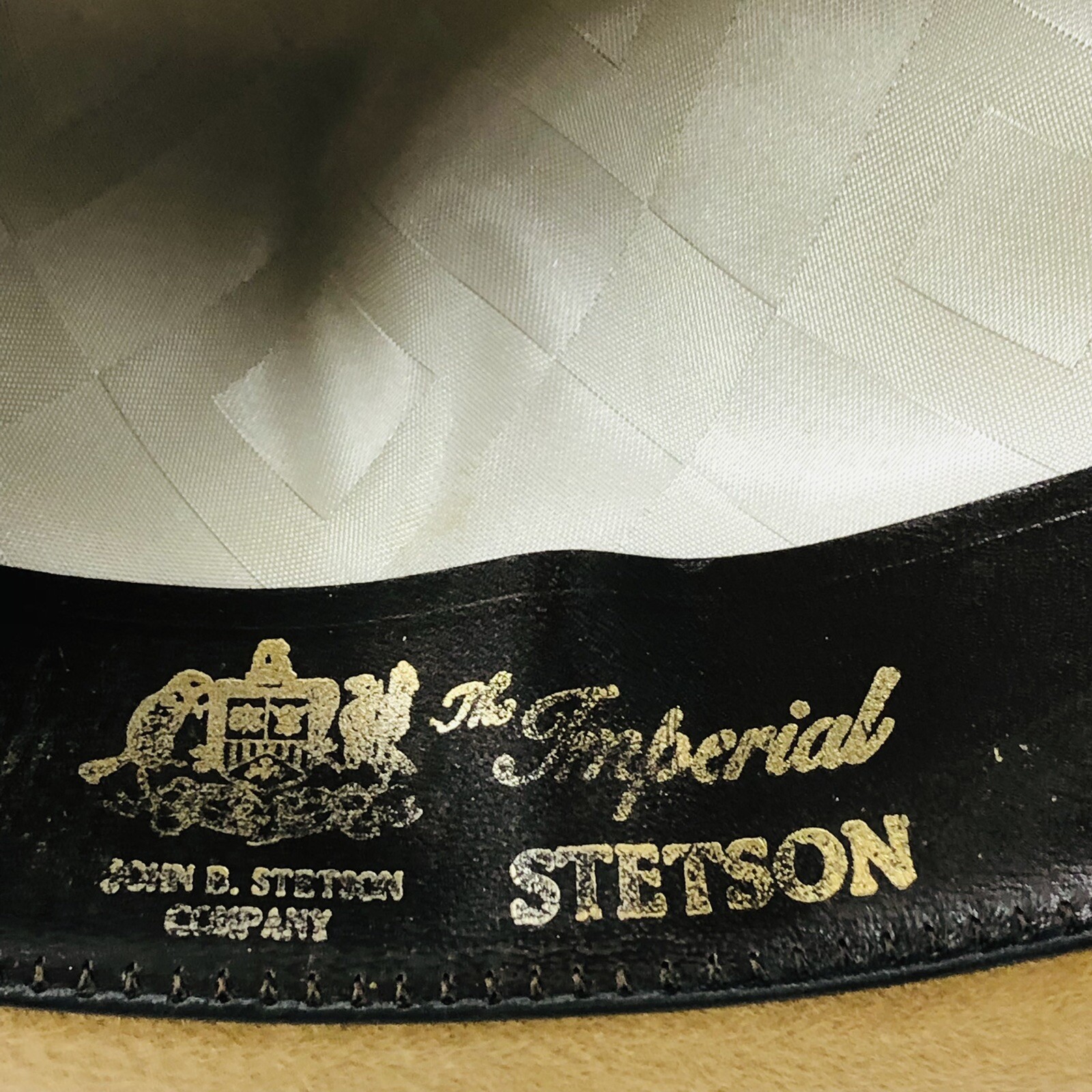 Vintage Imperial Stetson Long Oval Fedora Hat 7 1/8 F… - Gem