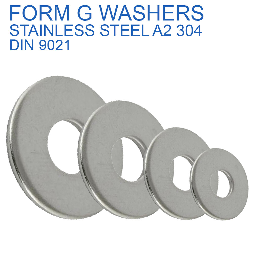FORM G THICK WASHERS STAINLESS STEEL M2 M3 M4 M5 M6 M8 M10 M12 M14 M16 ...