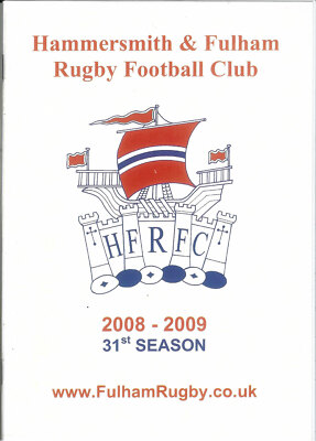 Hammersmith & Fulham Rugby Club ( RFC ) 2008 - 2009 generic season ...