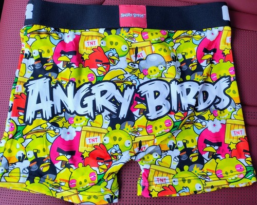 Angry Birds Crazy Boxer Kids Boxer Briefs Size 8-10 Brand New **FREE ...