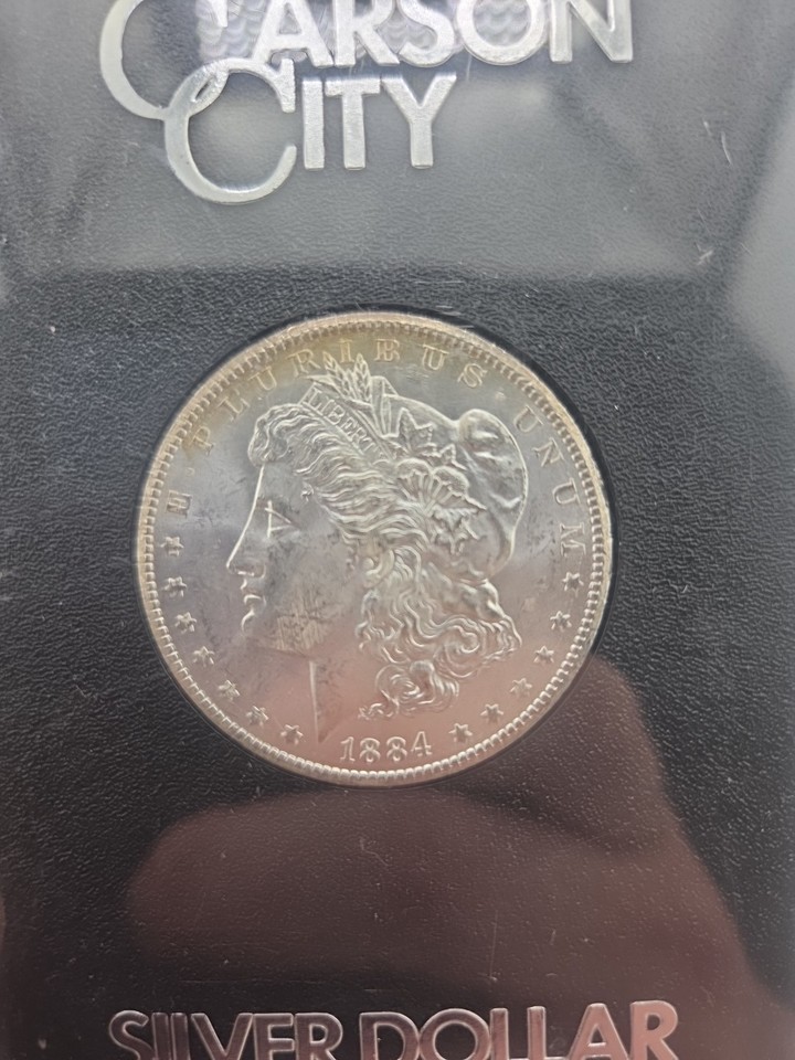 1884 Carson City Morgan City Uncirculated Silver Dollar Coin In ...