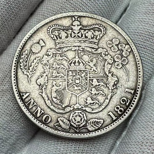 1821 George IV Silver Half Crown Coin -Nice Details - 0187 | eBay UK