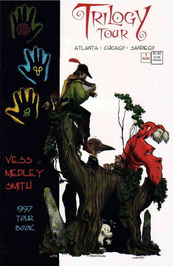 Trilogy Tour #1 FN; Cartoon Books | Jeff Smith Bone Charles Vess - we ...