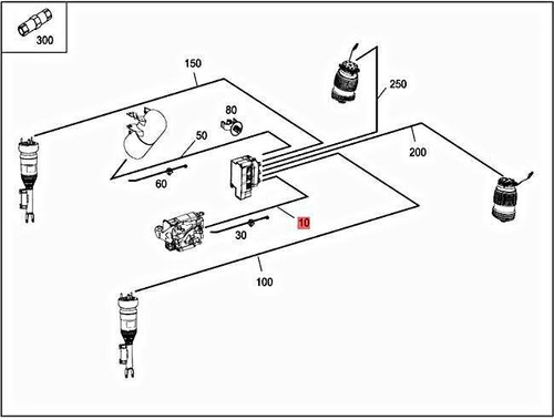 Genuine MERCEDES C238 C253 S213 W213 X253 Compressed-air line ...