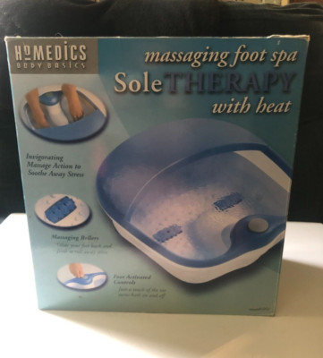 Homedics Massaging Foot Spa Sole Therapy with Heat in Original Box | eBay