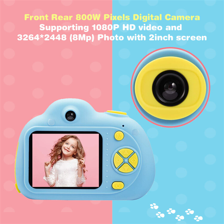 Kids Digital Photo Video Toy Camera HD with Strap for Girls Boys ...