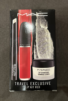 Mac Travel Exclusive Lip Kit Red 3 Pcs Set / New With Box | eBay