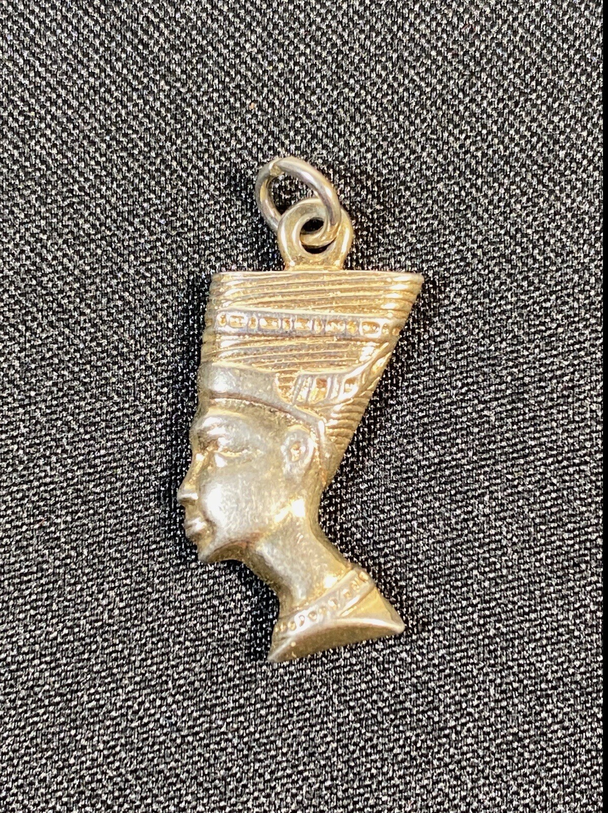 Vintage 1970 s EGYPTIAN REVIVAL gold color metal Cleopatra profile ...