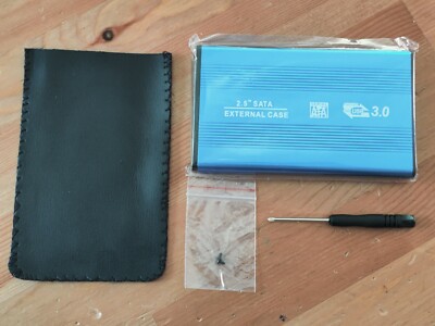 External Backup Hard Drive Case USB 3.0 Enclosure for 2.5" Portable HDD ...