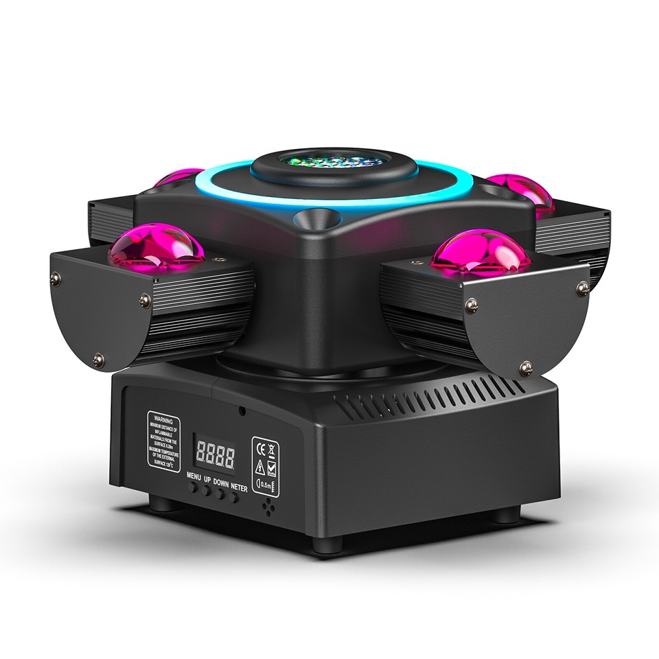 140W 4 Arms LED Laser Beam Moving Head Light DJ Lights DMX512 Stage ...