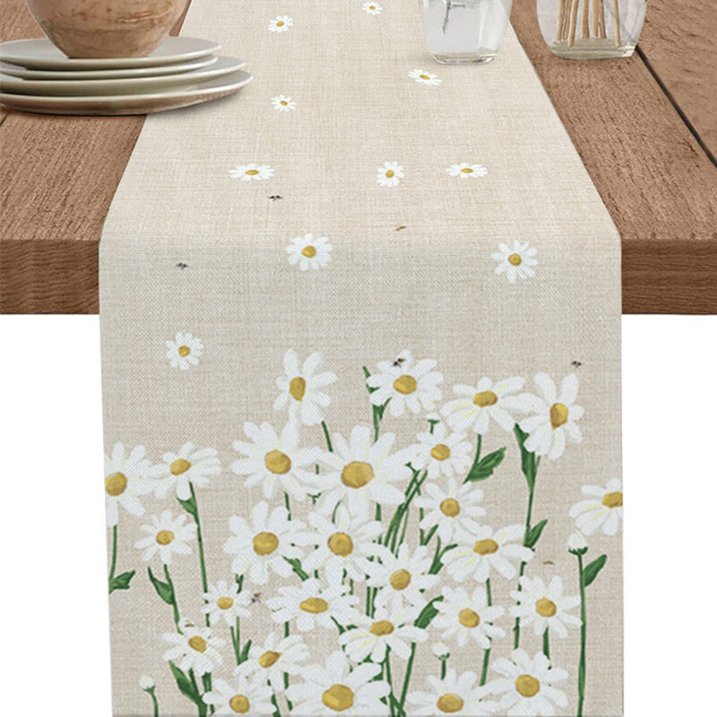4Size Table Runner Placemat Long Table Cover Dining Party Kitchen Home ...