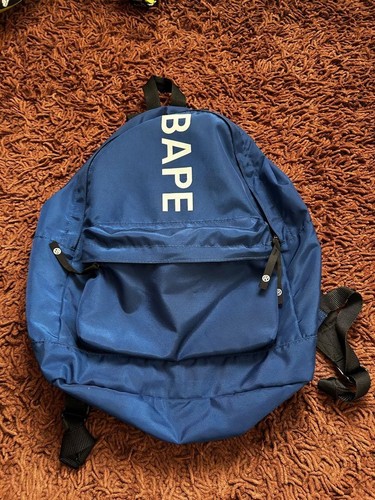 BAPE Backpack Blue | eBay