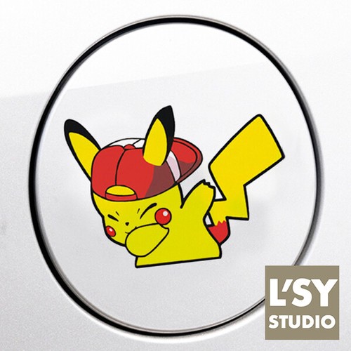 2X Pikachu Pokemon Car Sticker Hood Laptop Window Waterproof Decal ...