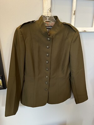 John Meyer Collection Blazer Green Military Style Blazer Size 8 | eBay