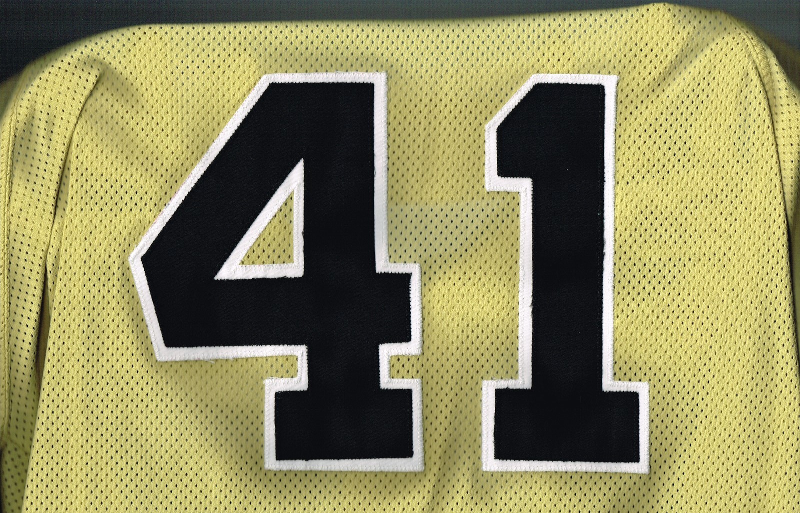 MISSOURI TIGERS #41 GOLD MESH COLLEGE BASEBALL Russell Size 44 JERSEY ...