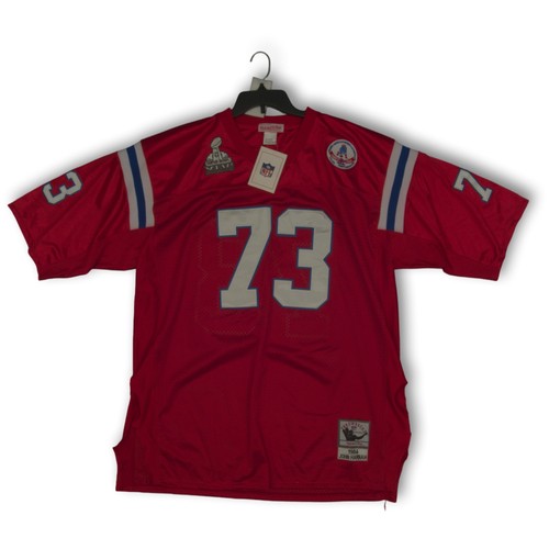 NWT Mitchell & Ness Mens Football Jersey NE Patriots John Hannah #73 ...