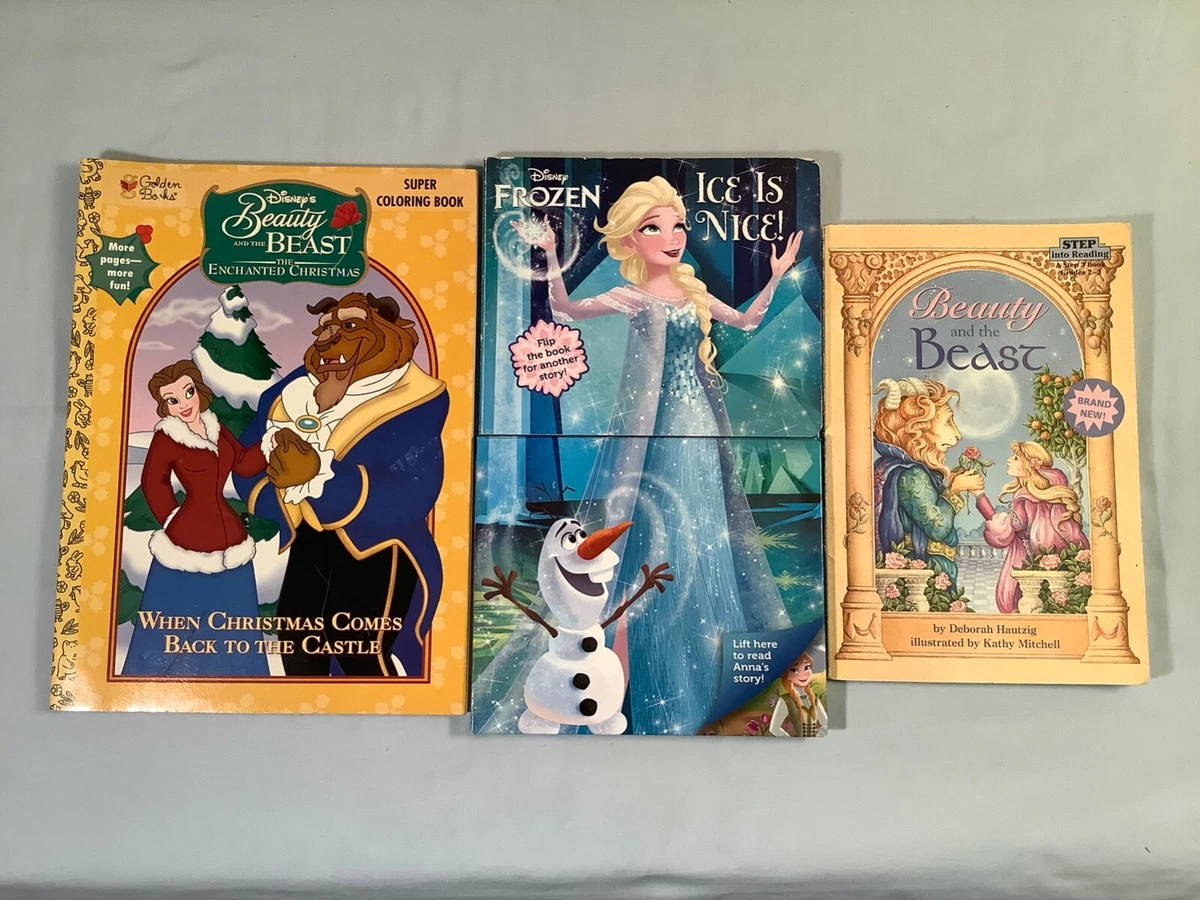 Beauty And The Beast Christmas Coloring Pages