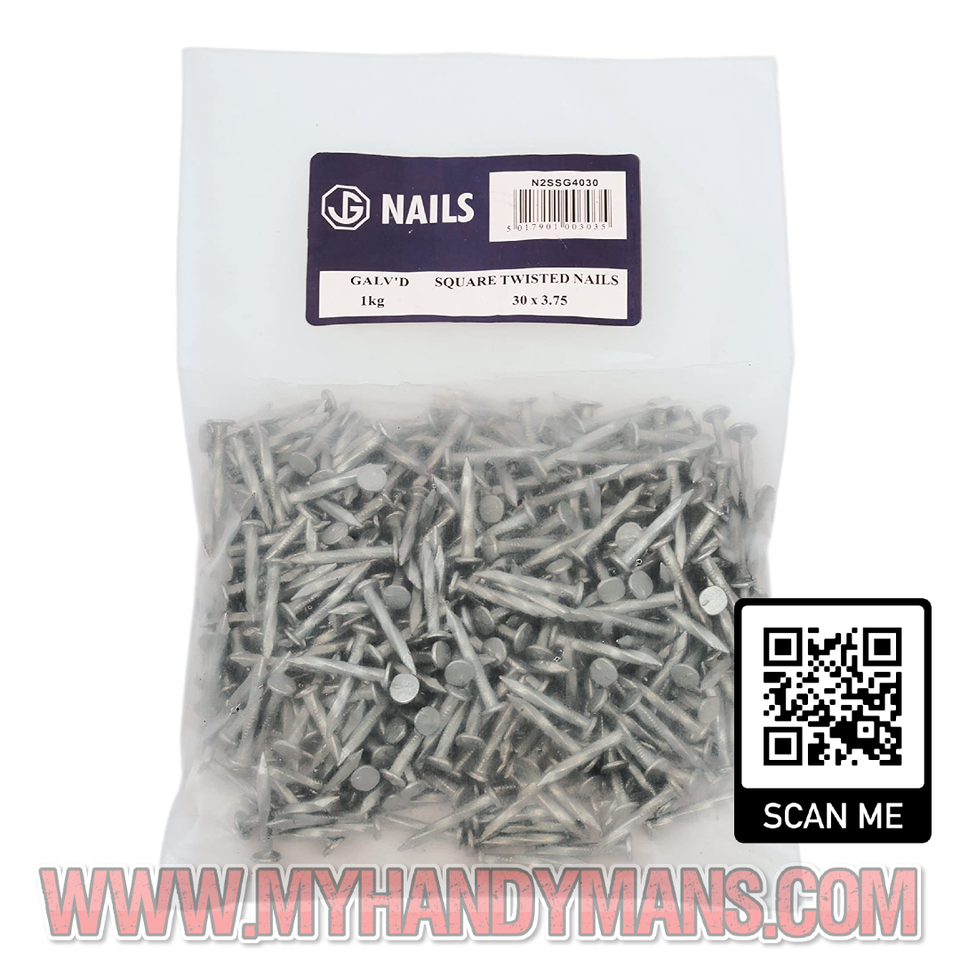 1Kg GALVANISED SQUARE TWIST NAILS,JOIST HANGERS, NAIL PLATES & ANGLE ...