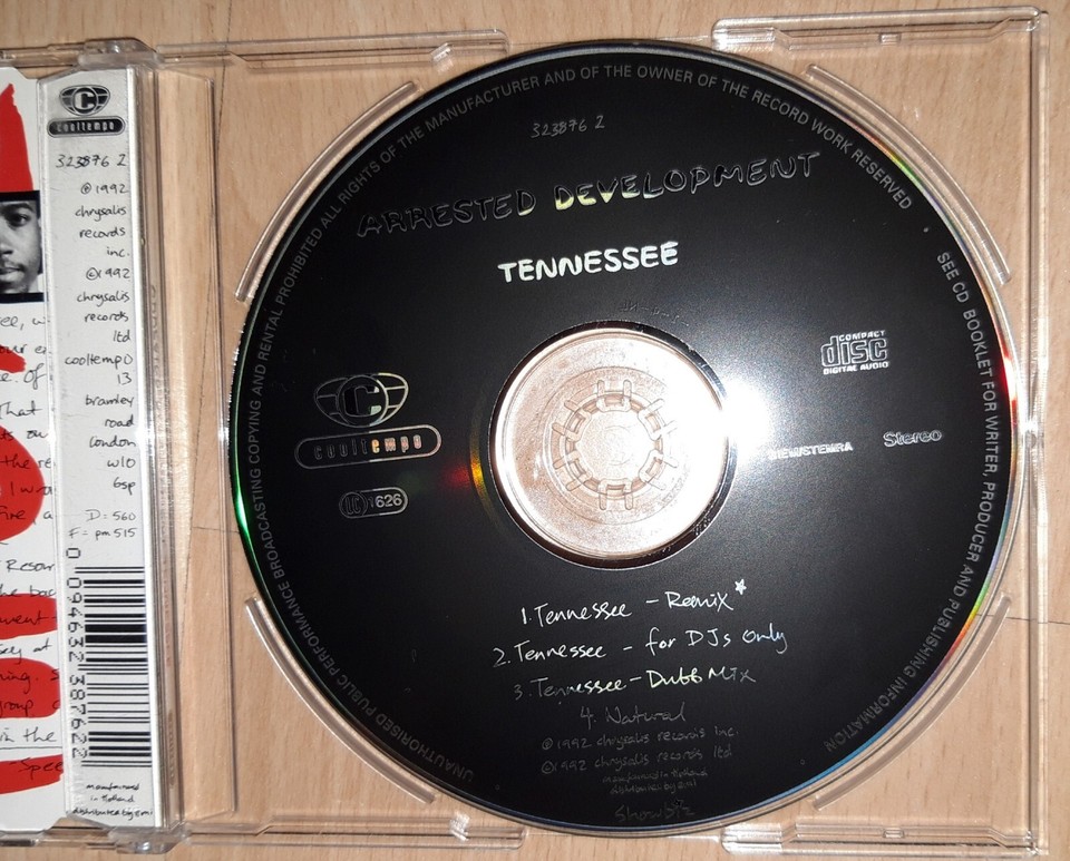 ARRESTED DEVELOPMENT - Tennessee - Remix CD Single RAP Hip Hop 90's ...