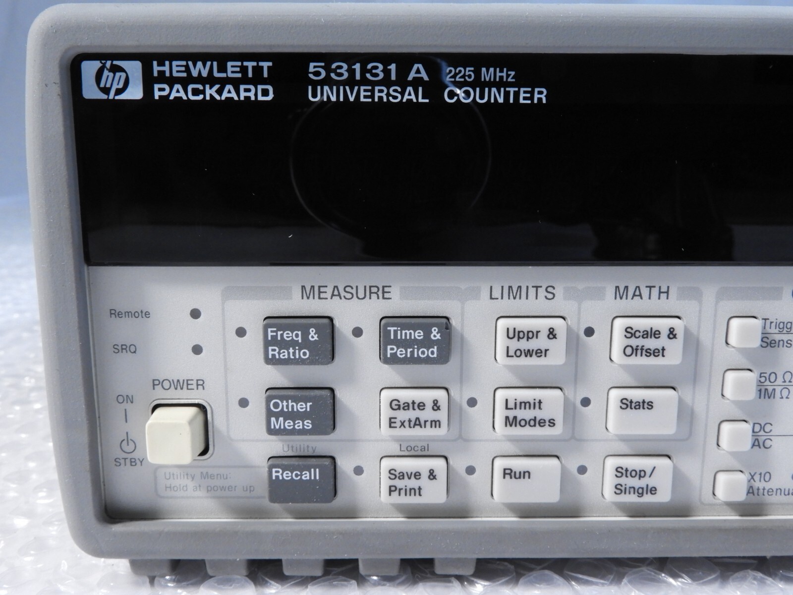HP Agilent 53131A 3GHz RF Counter With Integrated UNIVERSAL COUNTER ...