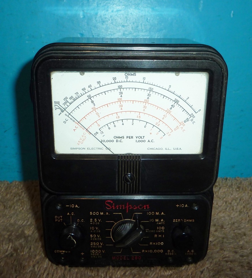 Simpson 260 VTVM Vacuum Tube Volt Meter | eBay