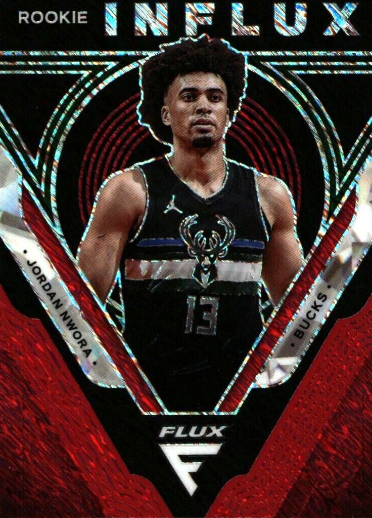 2020-21 Panini Flux - Rookie Influx Jordan Nwora #28 Red Shimmer Prizm ...