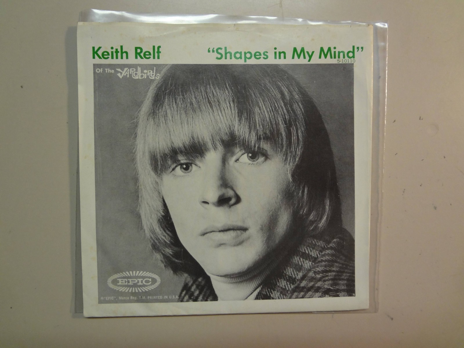 KEITH RELF:(Of Yardbirds)Shapes In My Mind-Blue Sands-U.S.7" Epic 5 ...