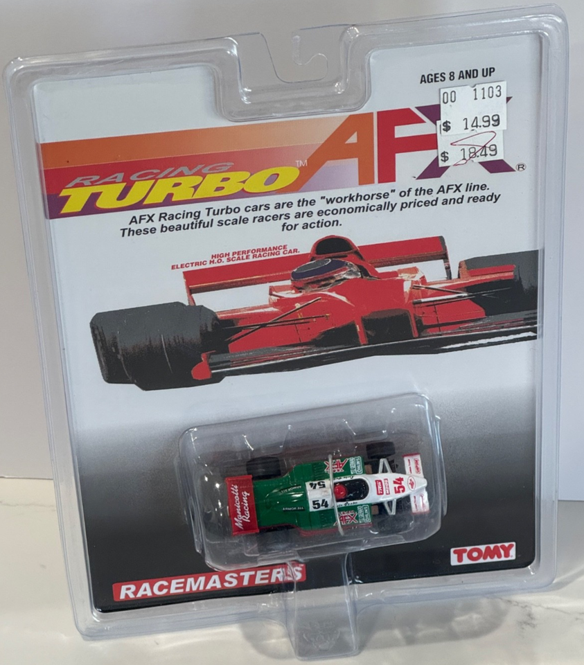 TOMY RACEMASTERS AFX RACING TURBO SLOT CAR INDY F1 #54-SEALED & NEW | eBay