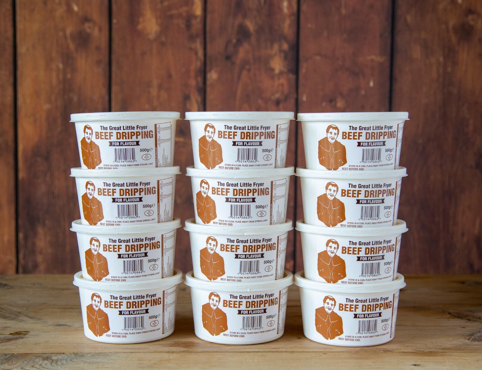 12x500g British Beef Dripping / Tallow Deep or Shallow Frying Sausages ...