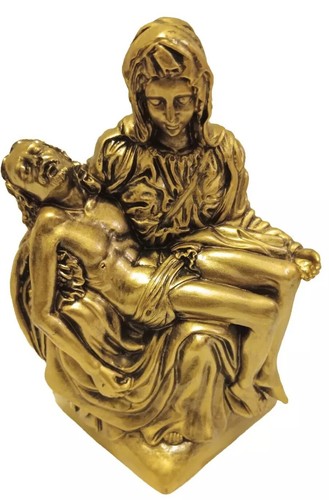 Life Symbols "Pieta" Mary Holding Jesus 6.25" Tall Hand-Painted Statue ...