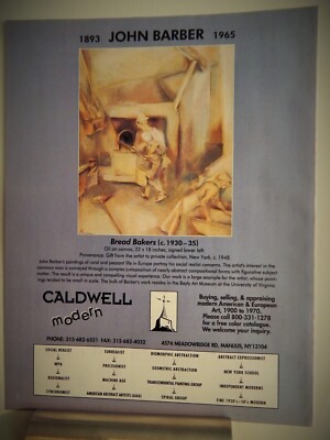JOHN BARBER ART PIECE VTG ORIG 1997 ADVERTISEMENT | eBay