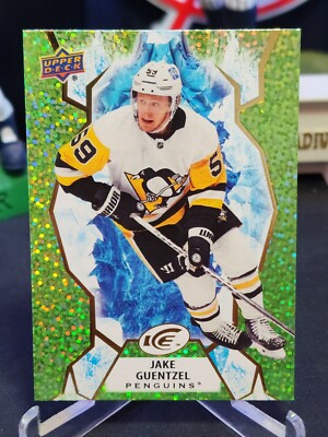 2021-22 Upper Deck Ice Jake Guentzel Green | eBay