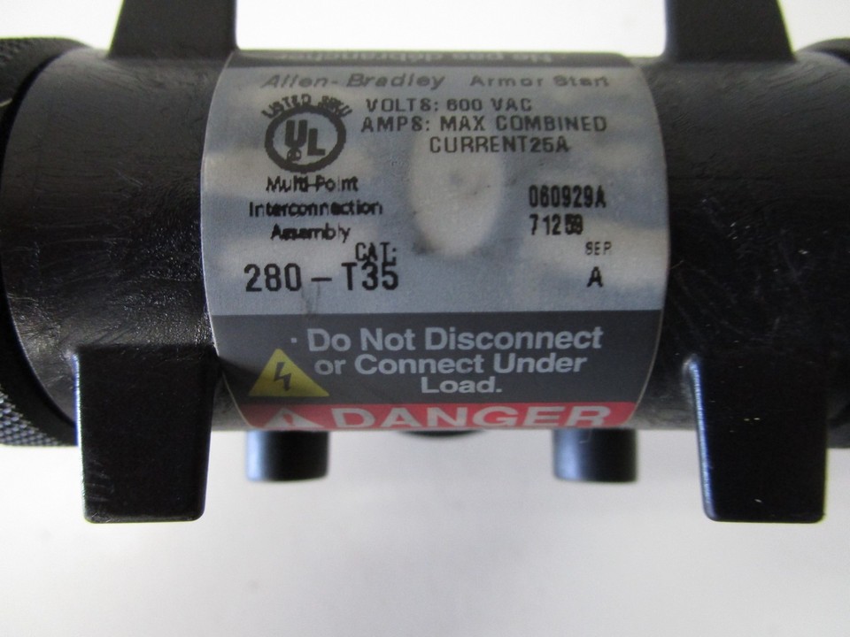 ALLEN-BRADLEY 280-T35 SER A ARMORSTART 3-PHASE T-CONNECTOR - NNB - FREE ...