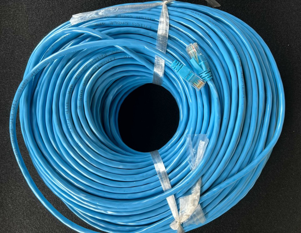 100m Cat6 Ethernet Network LAN Cable Patch Lead With RJ45 Connector At ...