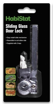 Habistat Viv Lock 120mm Vivarium sliding glass door lock two keys | eBay UK