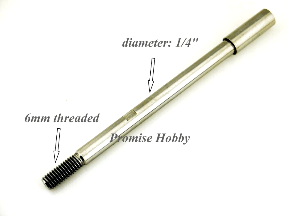 6.35mm (1/4") Prop Shaft for Square End Flex Cable w/ Prop nut Drive ...