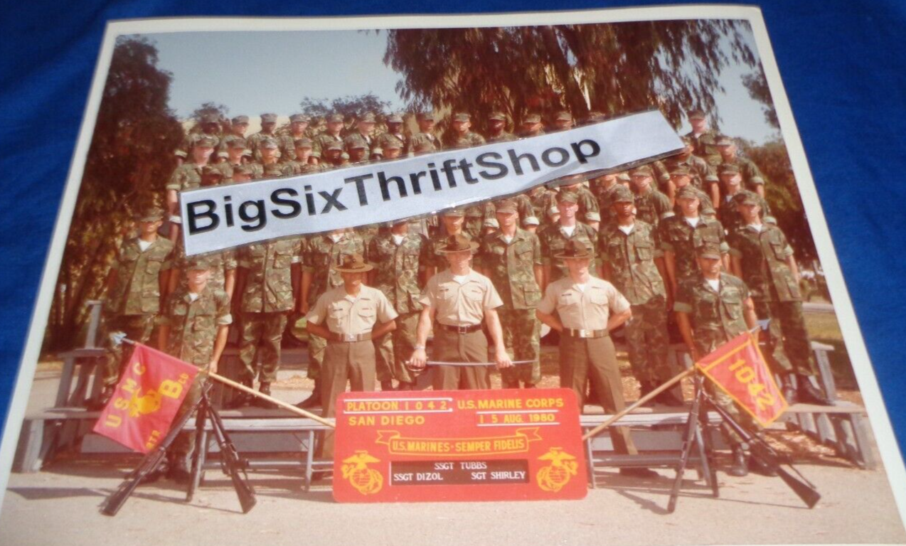 Marine Corps USMC Platoon 1042 MCRD San Diego 1980 8x10 Bravo Company ...